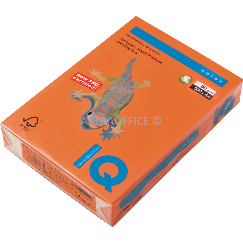 IQ COLOR paper A4 80g OR43 Orange
