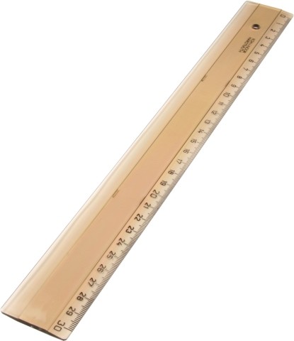 Pravítko 30 cm kouřové